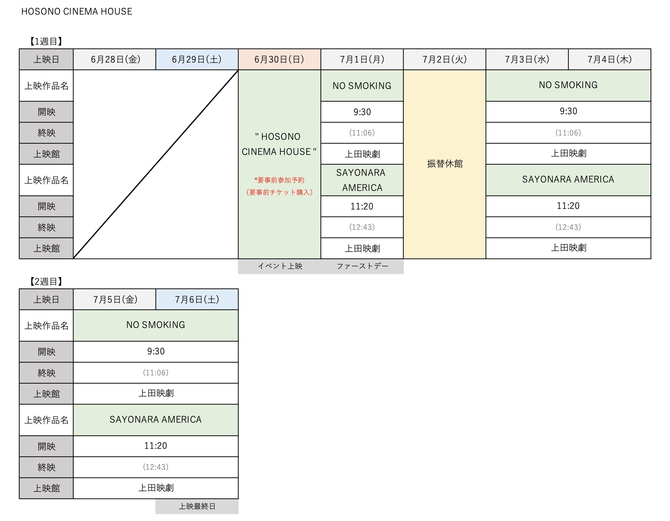 SAYONARA AMERICA - 上田映劇